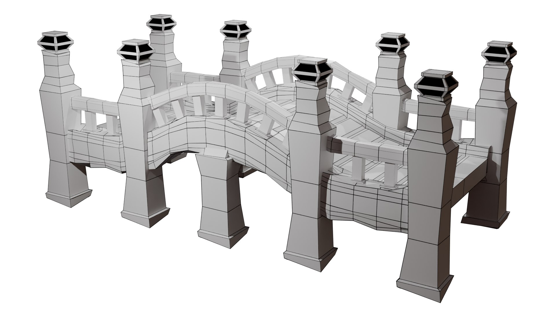 Medieval Rock Bridge 3D Model - TurboSquid 2174595