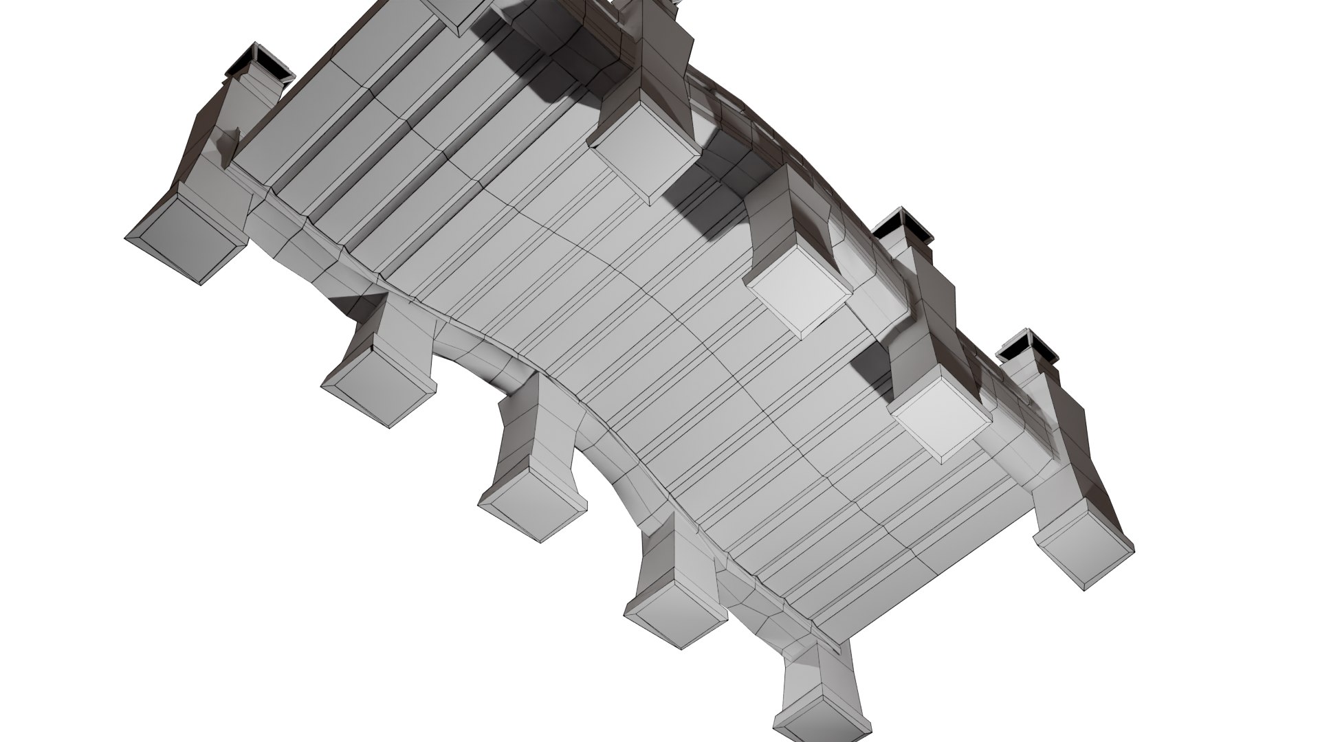 Medieval Rock Bridge 3D Model - TurboSquid 2174595