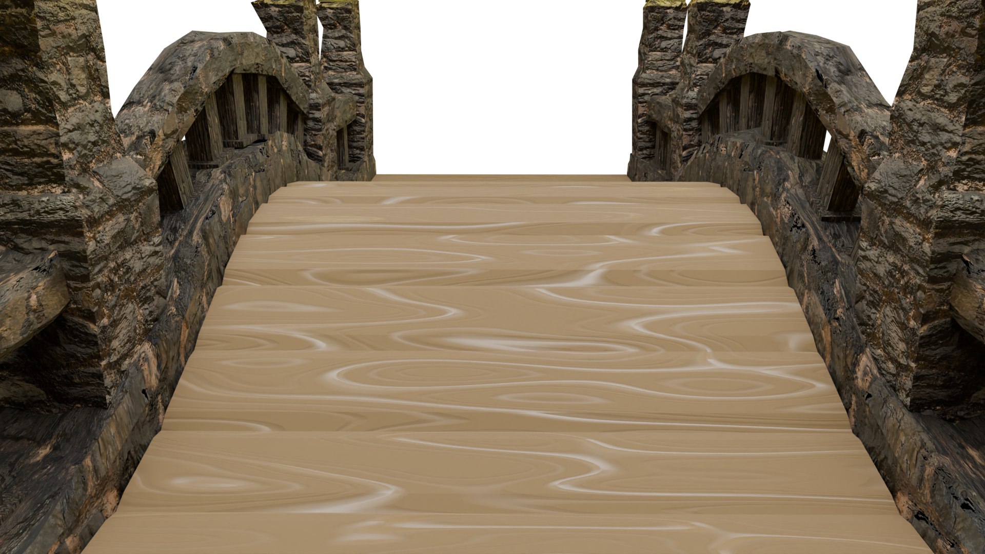 Medieval Rock Bridge 3D Model - TurboSquid 2174595