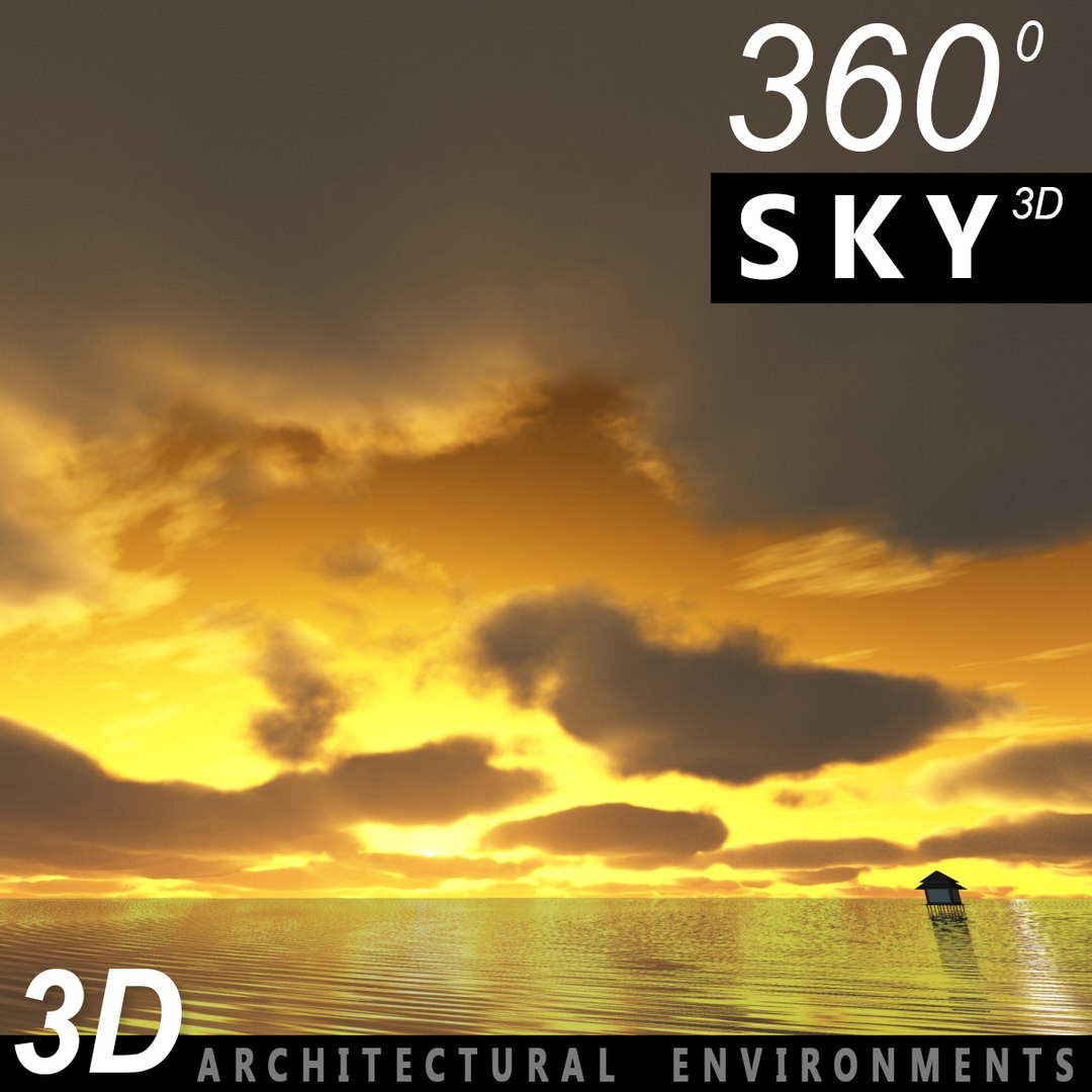 sky clouds 3d model