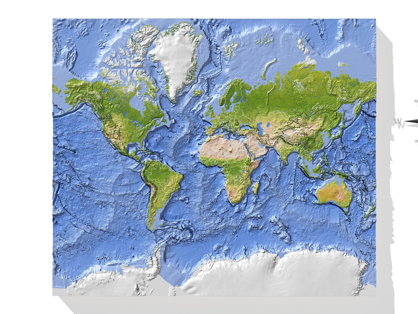 Relief World Seafloor Mercator Max