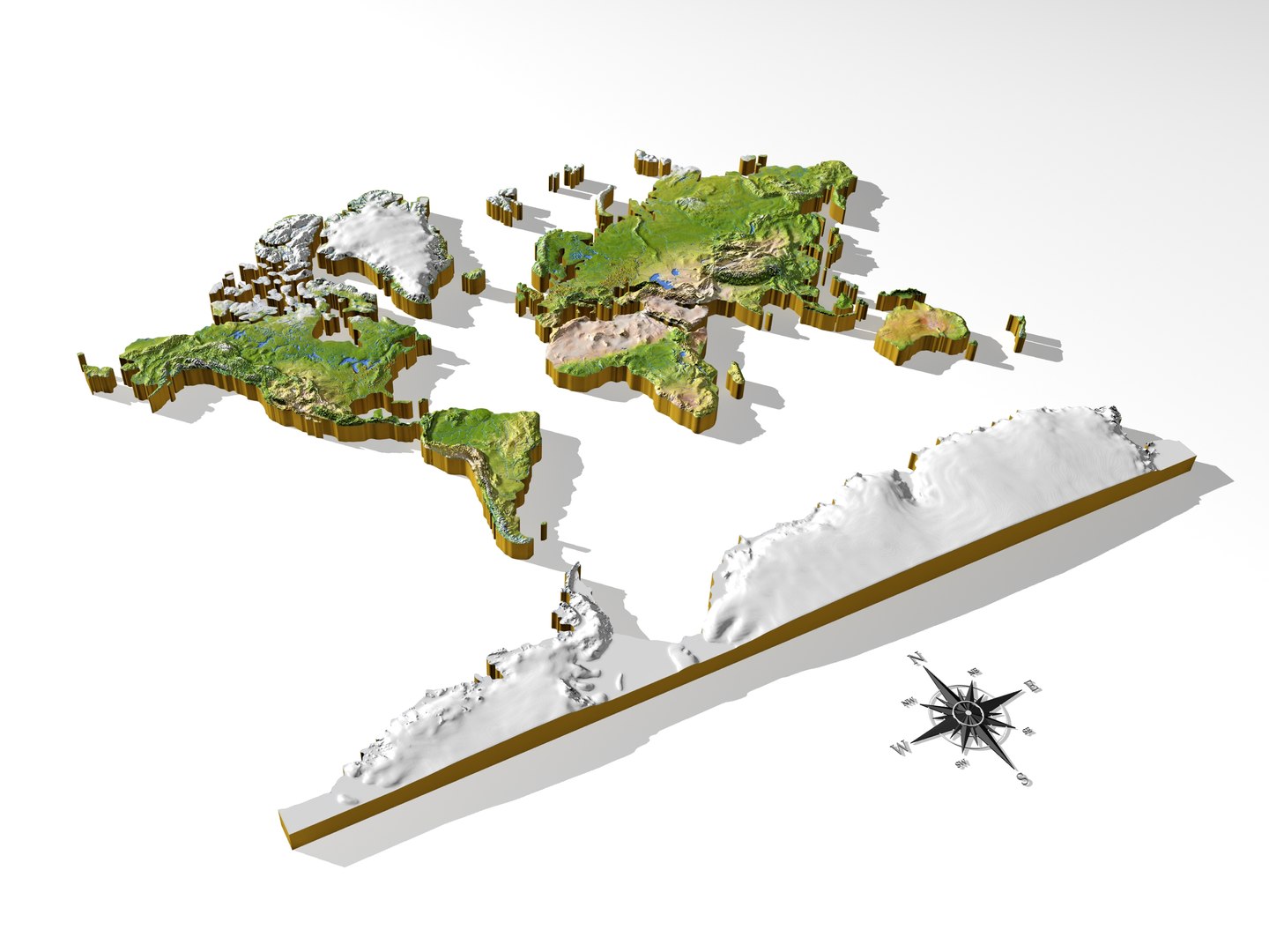 Relief World Seafloor Mercator Max