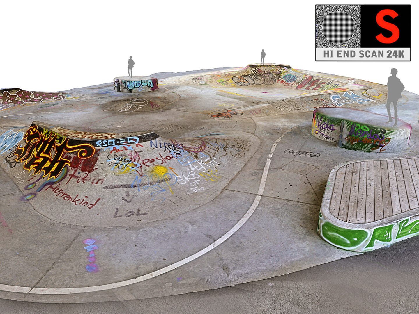 3D Skate Park Scan Pack - TurboSquid 1597892