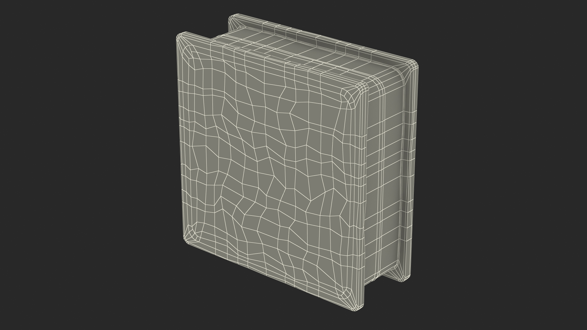 3D Model Clear Wave Glass Block - TurboSquid 1830795