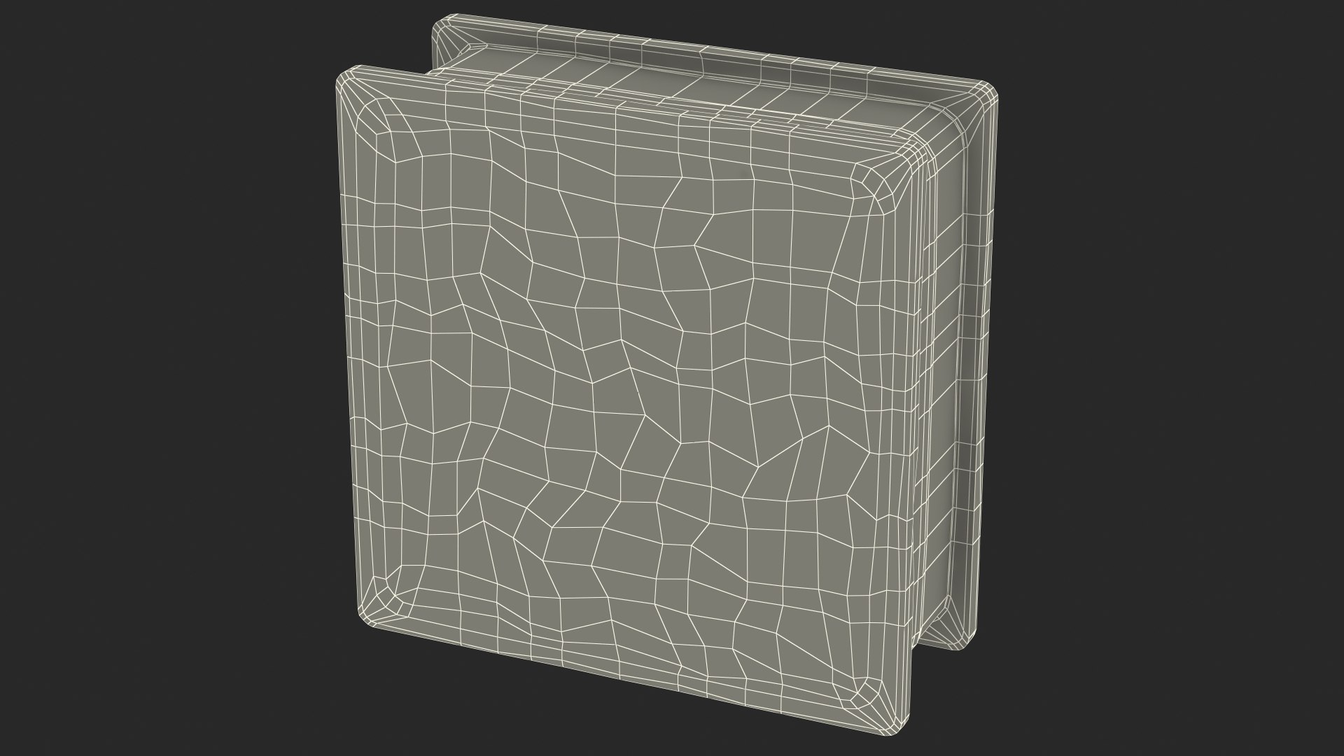 3D Model Clear Wave Glass Block - TurboSquid 1830795