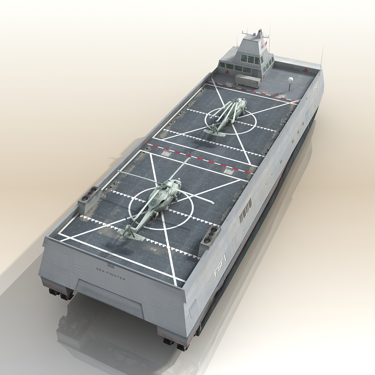 uss fsf 1 sea 3d max