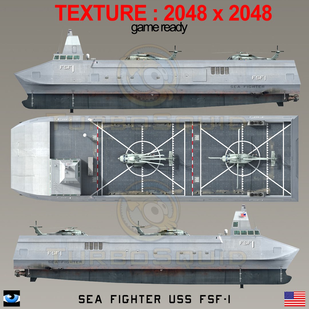Uss Fsf 1 Sea 3d Max