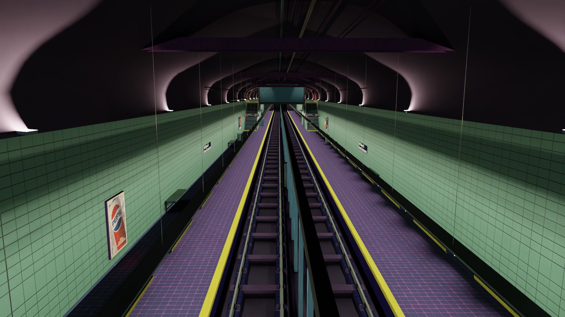 NY Subway Cartoon Scene 3D Model - TurboSquid 2399668