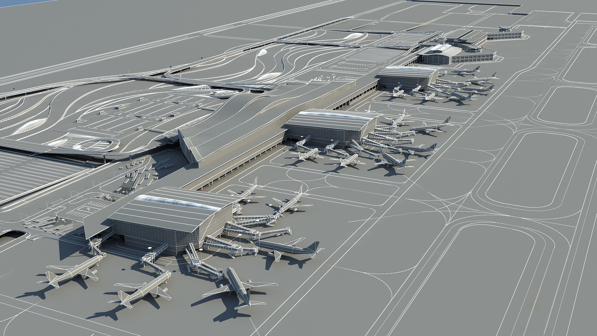 3D Airport 2 - TurboSquid 2074886