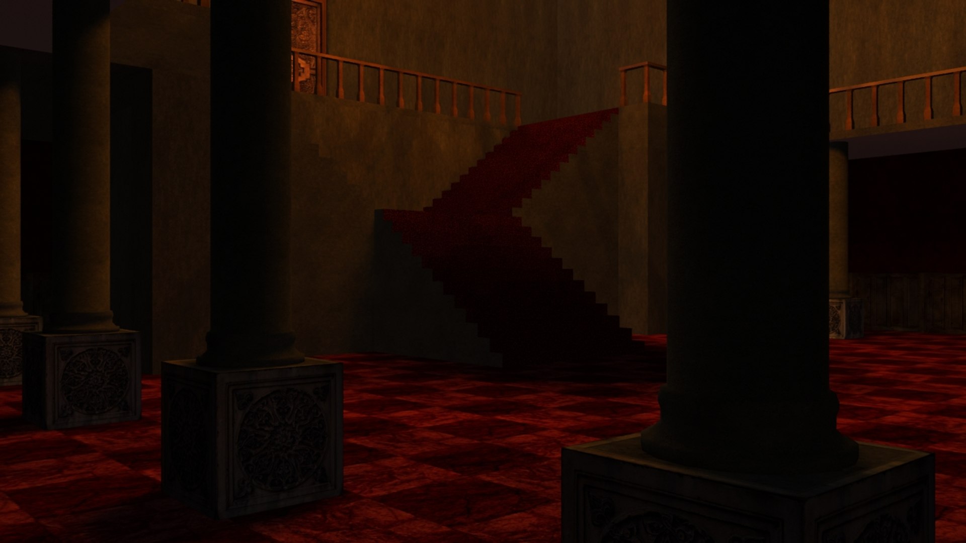 3d Model Room Spooky