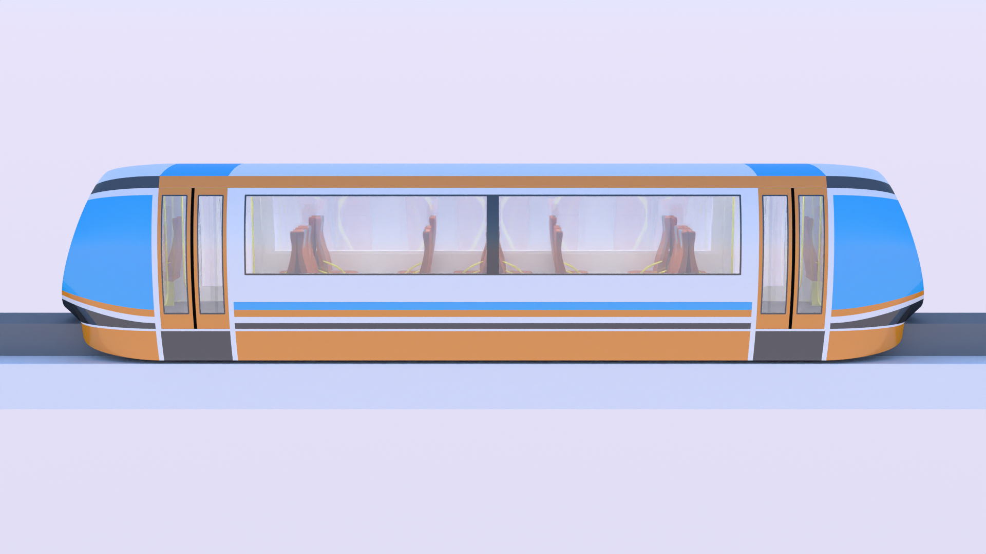 Tesla Robovan Future Train And Truck 3D Model - TurboSquid 2326541