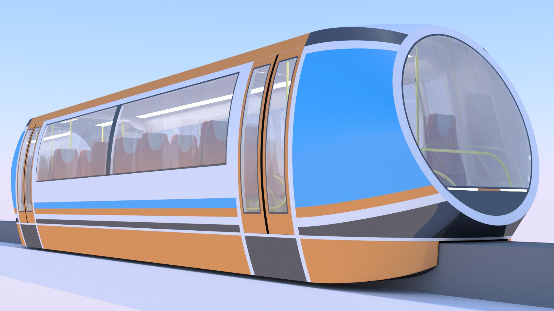 Tesla Robovan Future Train And Truck 3D Model - TurboSquid 2326541