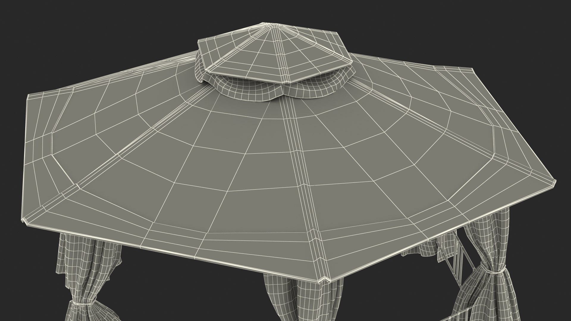 Garden Fabric Canopy 3D model - TurboSquid 1995774