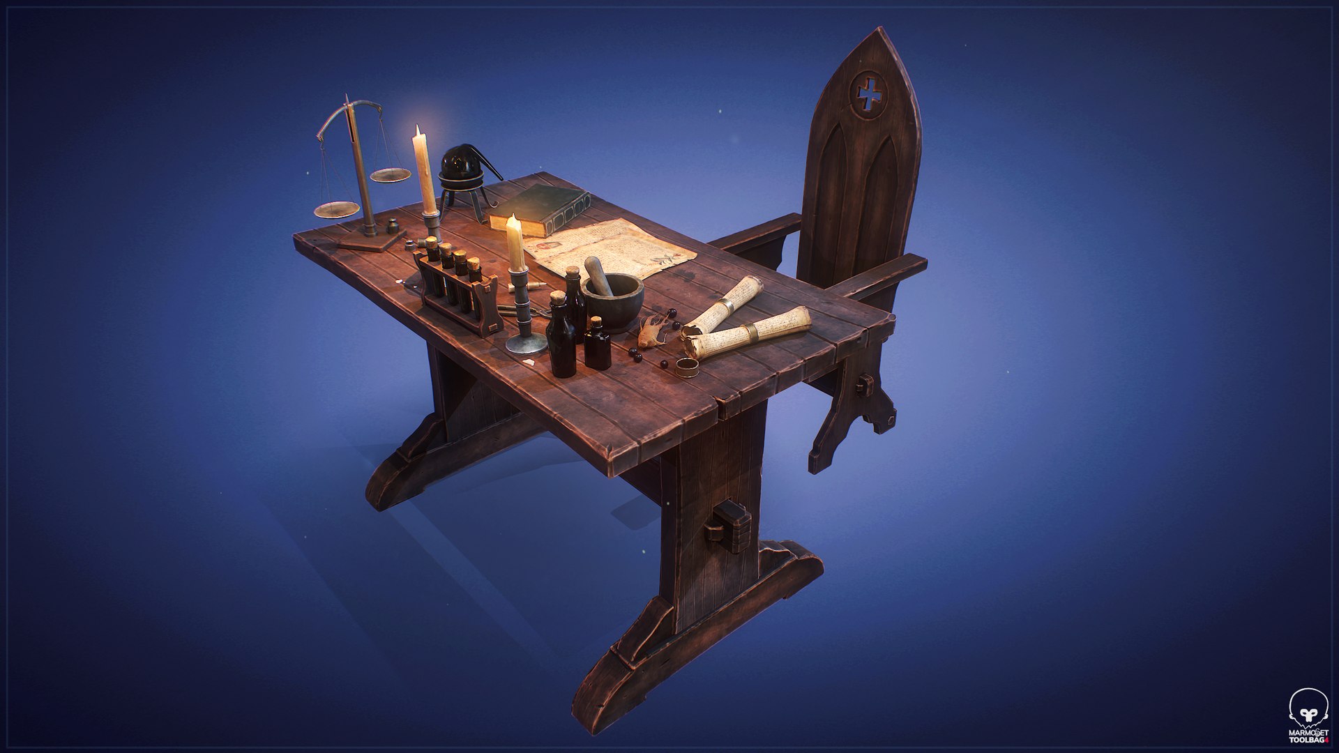 3D stylized alchemist model - TurboSquid 1696615