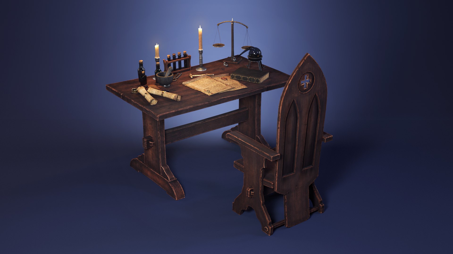 3D Stylized Alchemist Model - TurboSquid 1696615