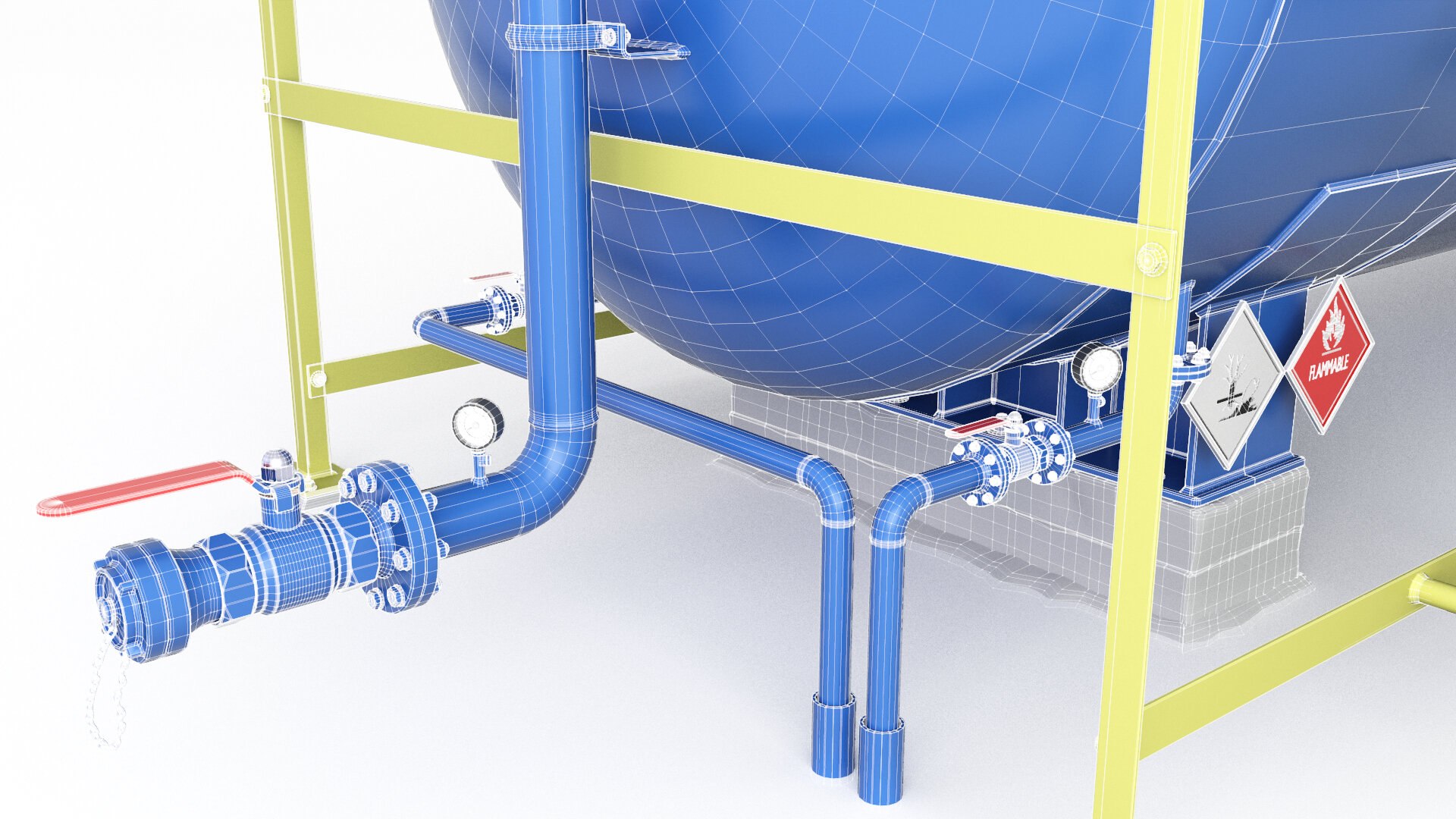 3D Tank Service Platform - TurboSquid 1604257