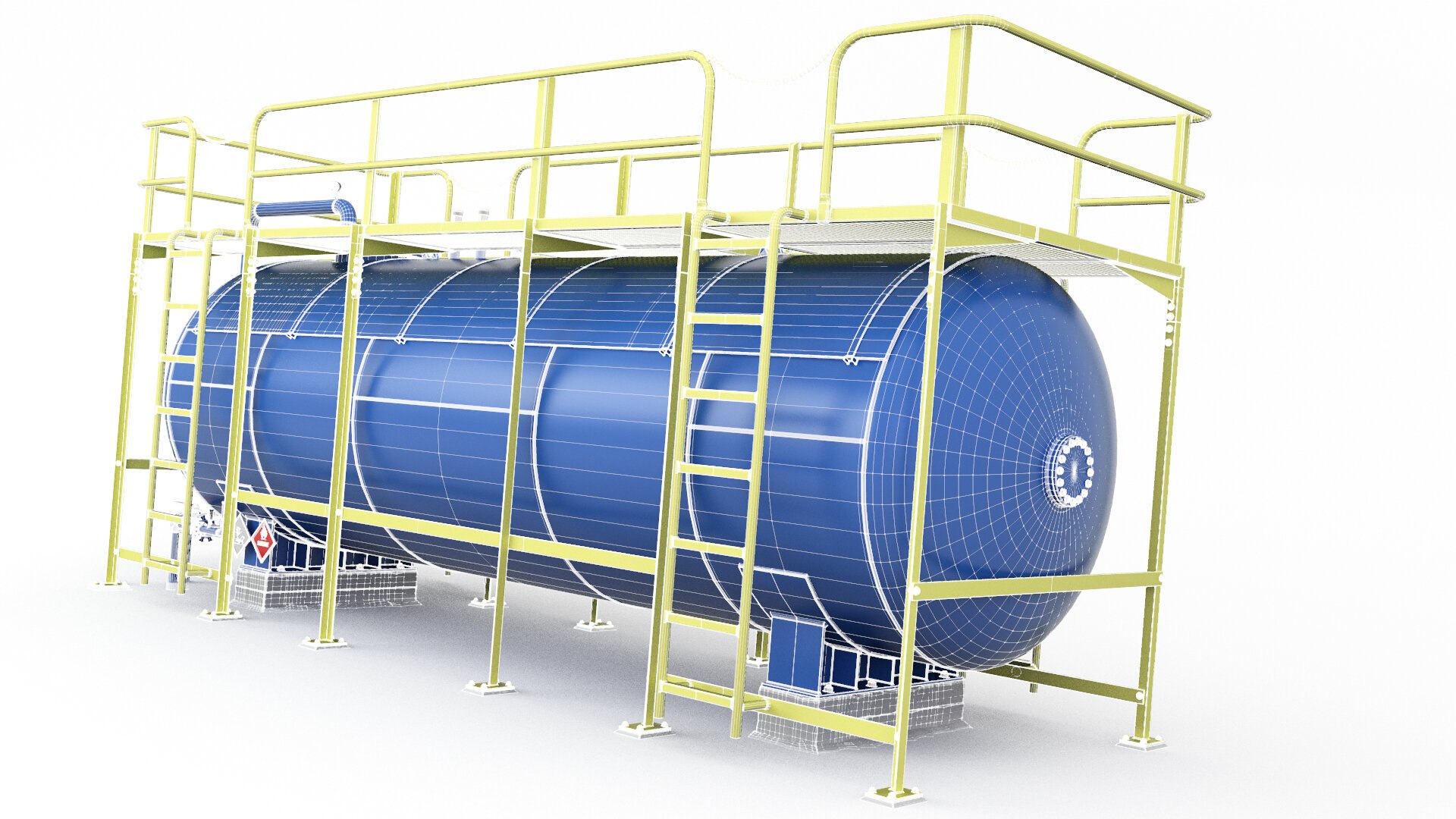 3D Tank Service Platform - TurboSquid 1604257