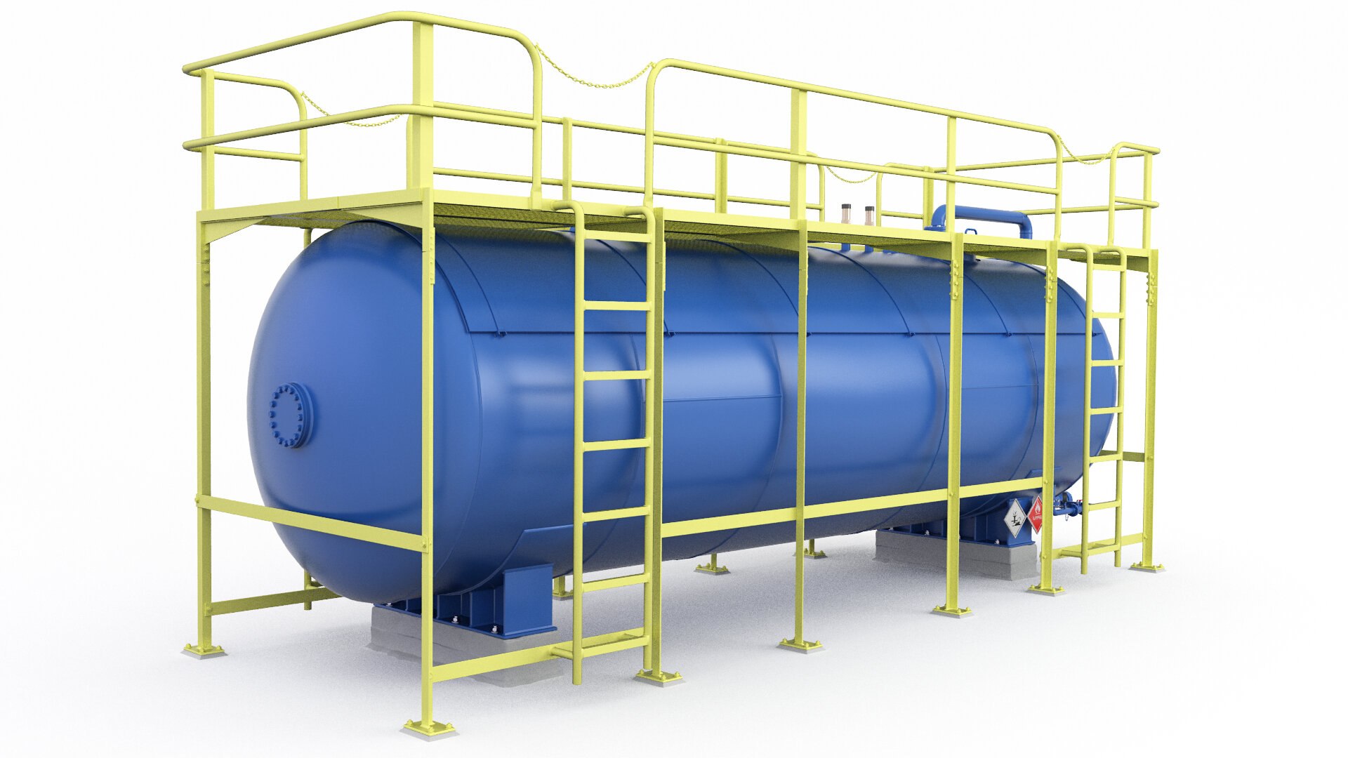 3D Tank Service Platform - TurboSquid 1604257