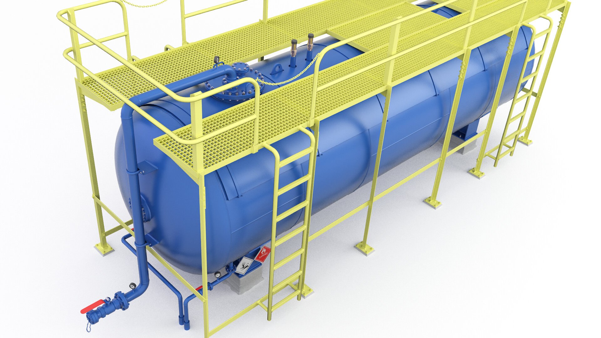 3D Tank Service Platform - TurboSquid 1604257