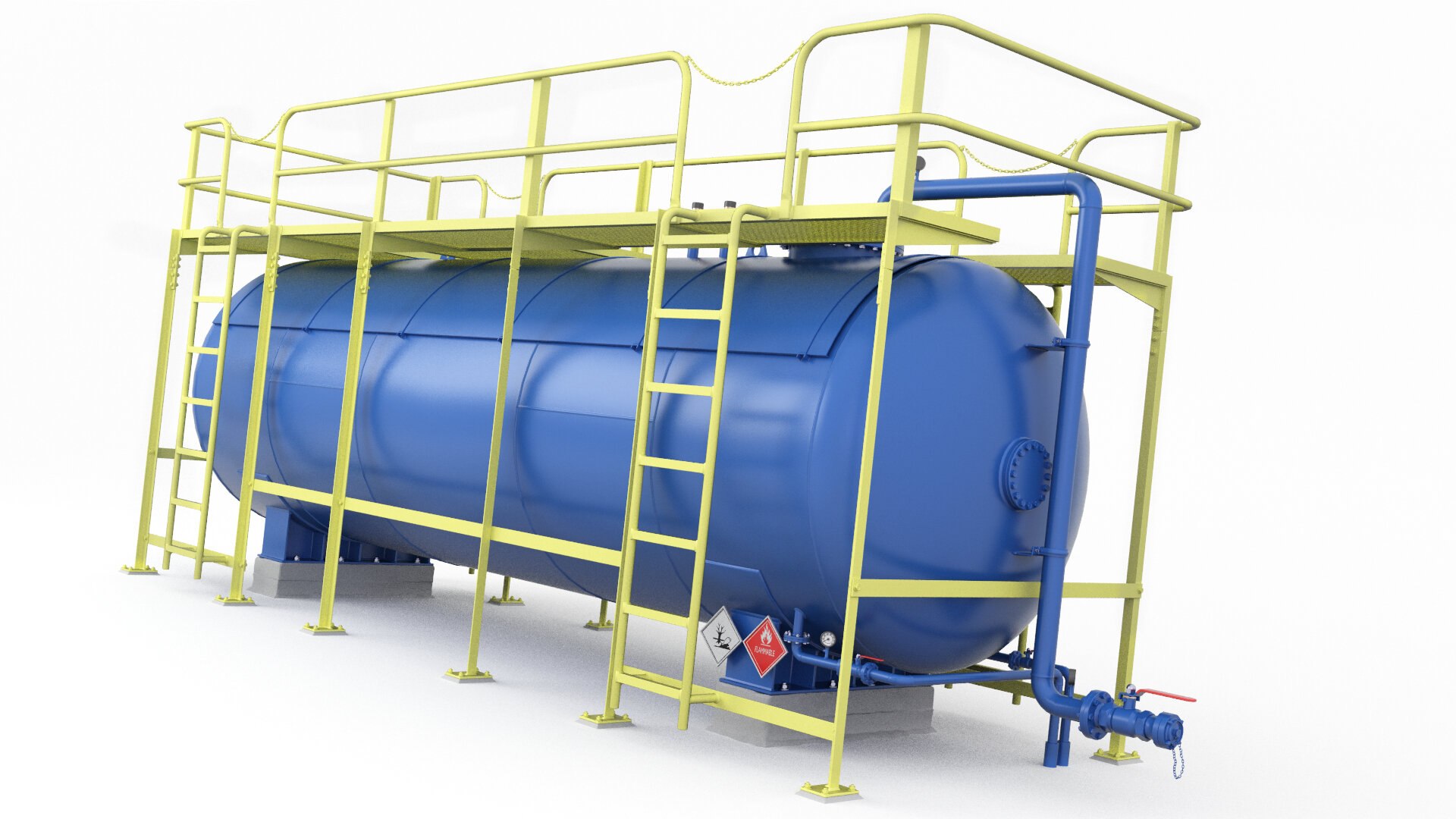 3D Tank Service Platform - TurboSquid 1604257