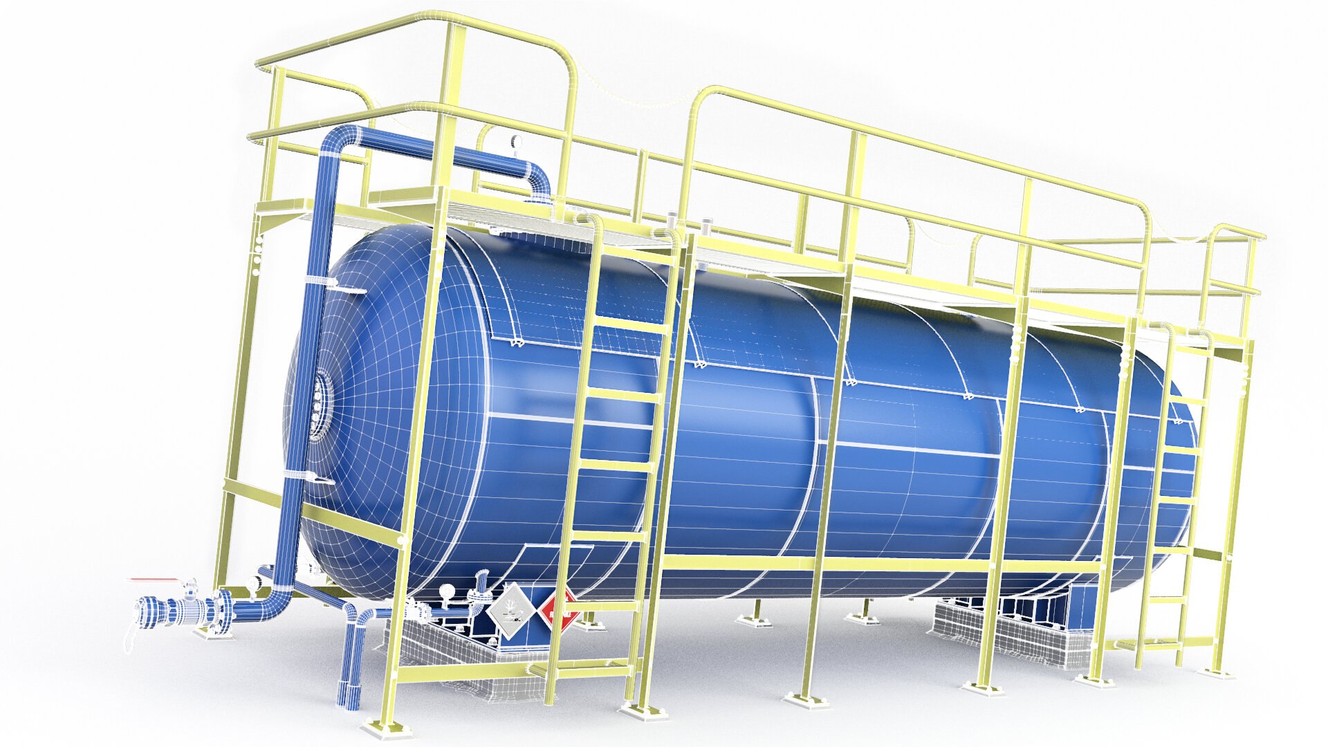 3D Tank Service Platform - TurboSquid 1604257