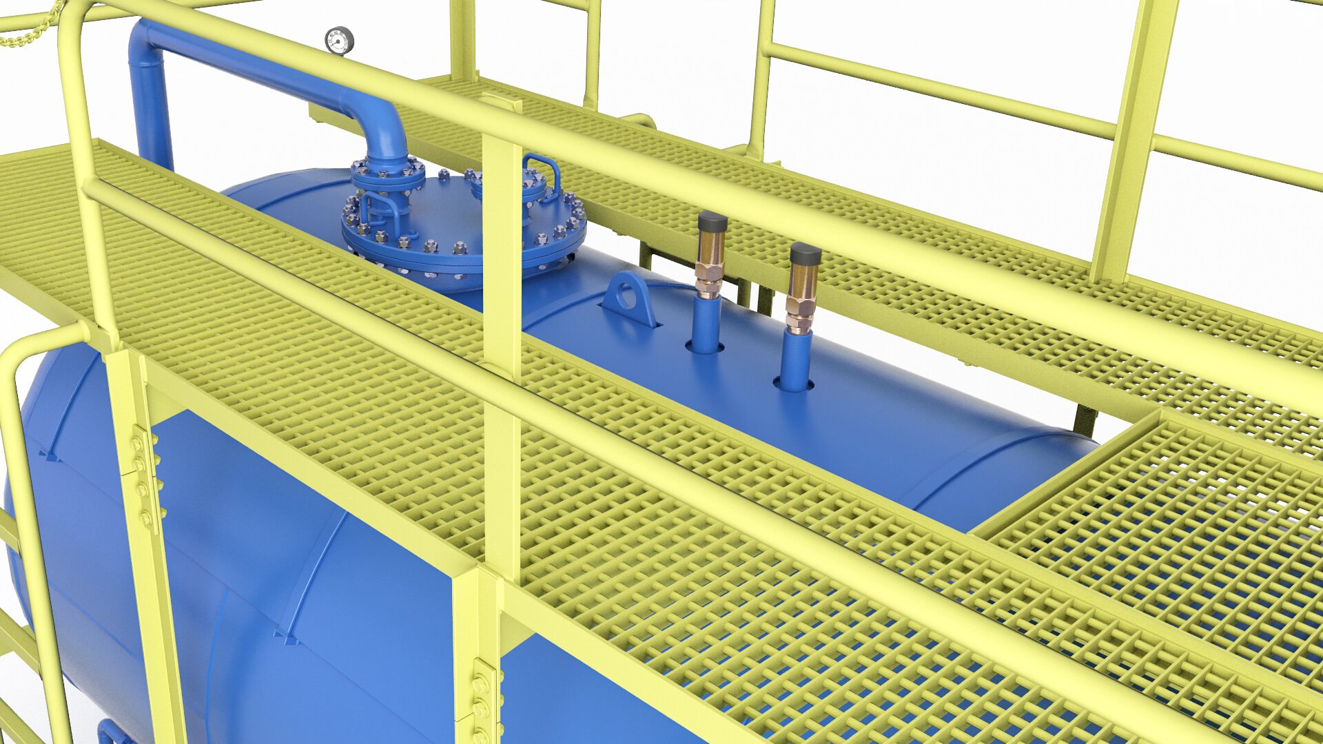 3D Tank Service Platform - TurboSquid 1604257