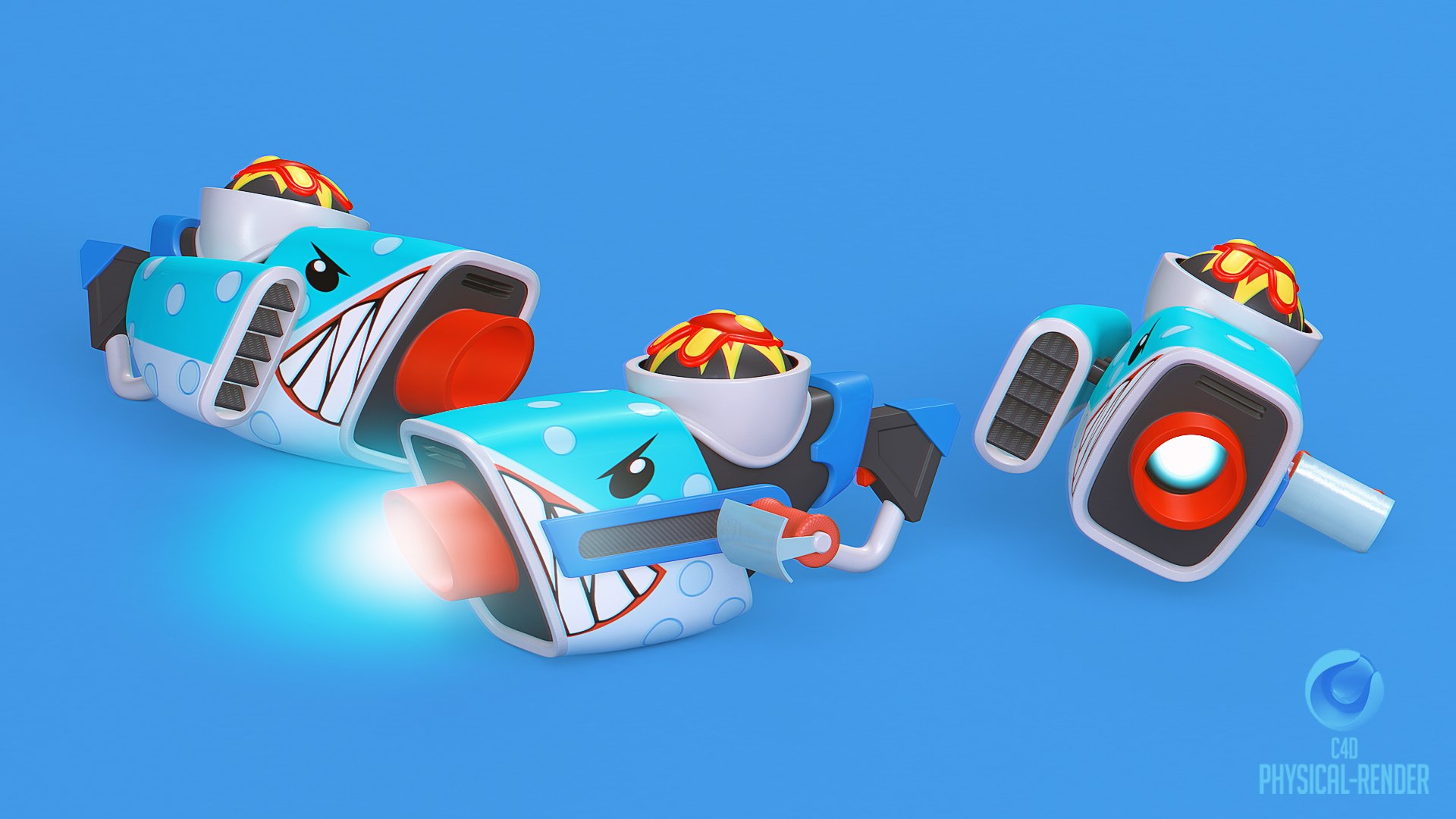 3D Boomshots Weapon Mario Rabbids Kingdom Battle - TurboSquid 1880868