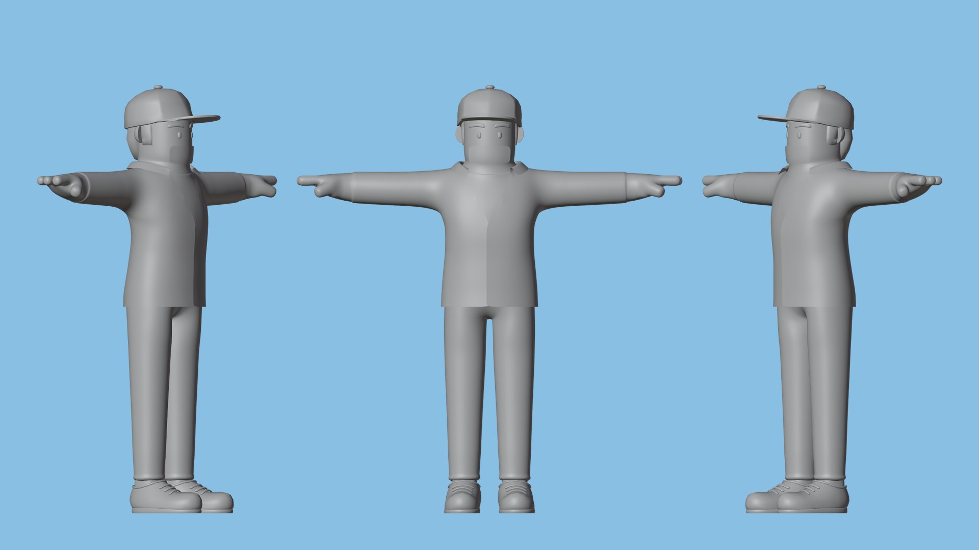 3D Minimal Worker 3D Cartoon Character - TurboSquid 1776071