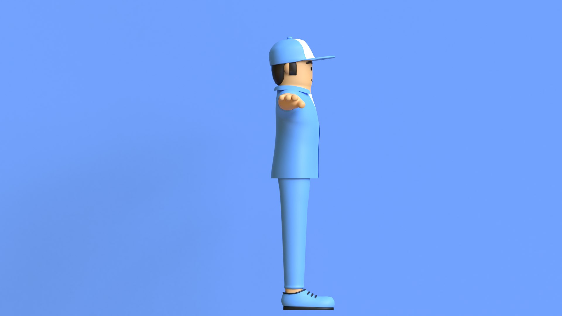 3D Minimal Worker 3D Cartoon Character - TurboSquid 1776071
