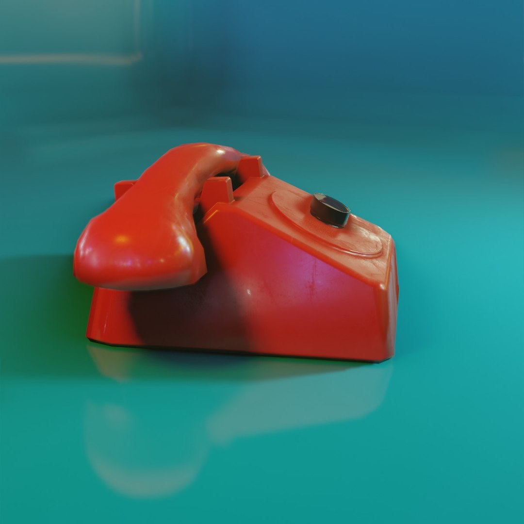 3D model red phone hotline - TurboSquid 1508680