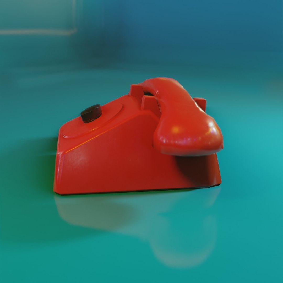 3D model red phone hotline - TurboSquid 1508680