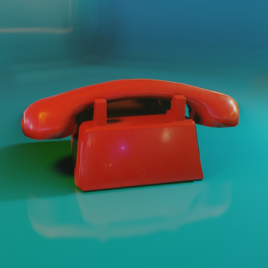 3D model red phone hotline - TurboSquid 1508680