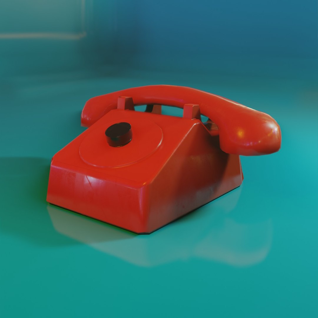 3D model red phone hotline - TurboSquid 1508680