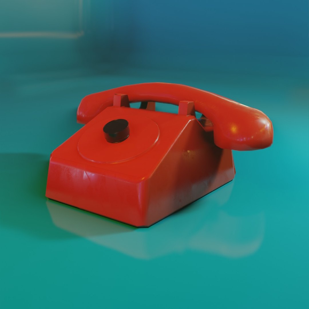 3D model red phone hotline - TurboSquid 1508680