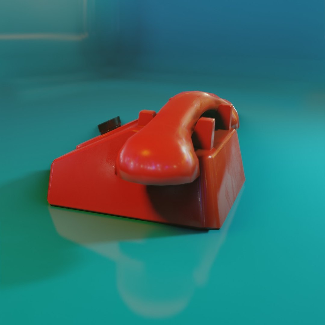 3D model red phone hotline - TurboSquid 1508680