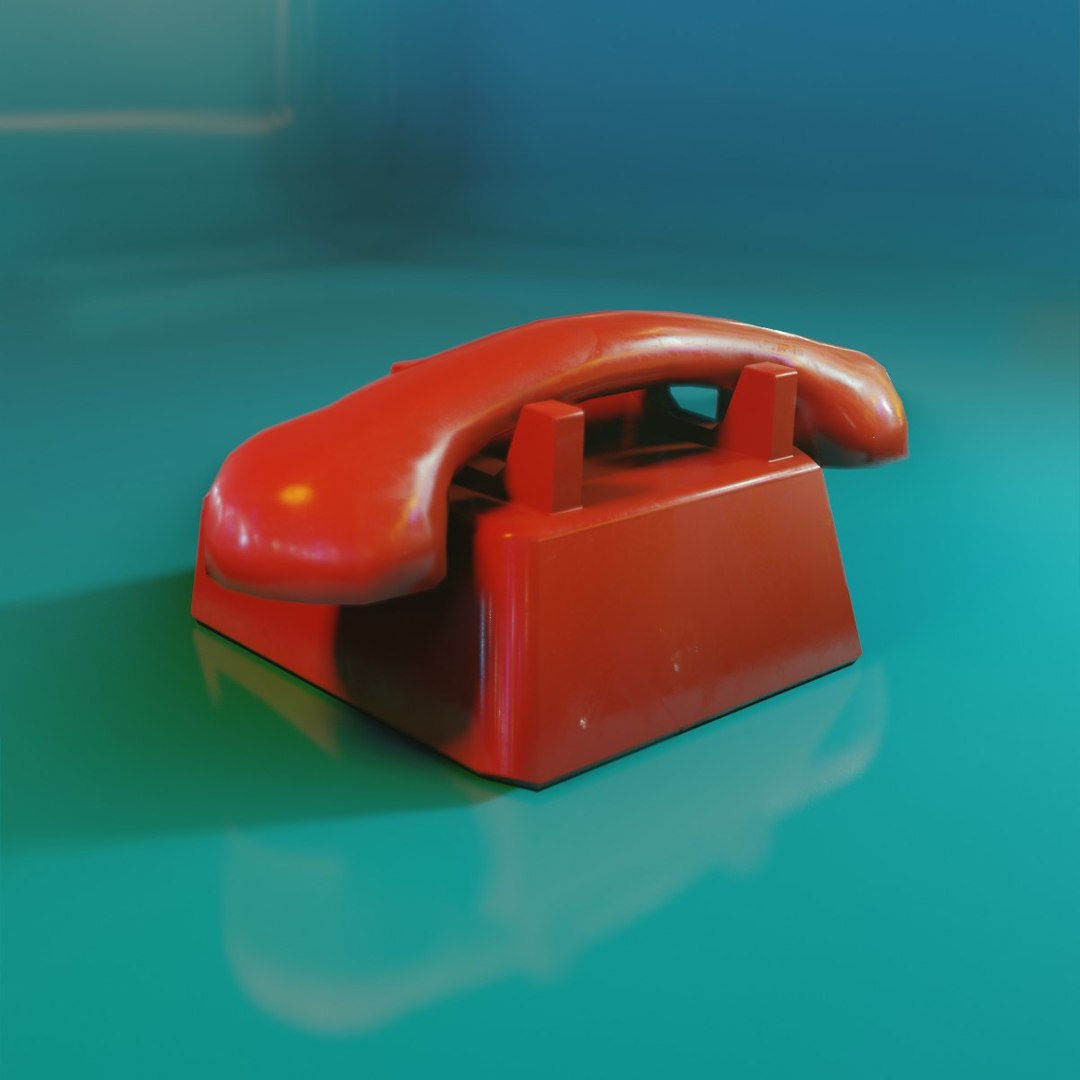 3D model red phone hotline - TurboSquid 1508680