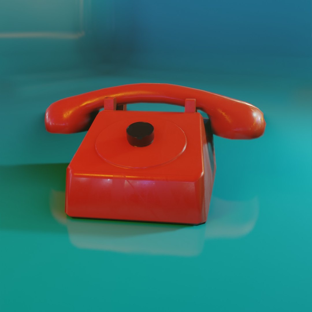 3D model red phone hotline - TurboSquid 1508680