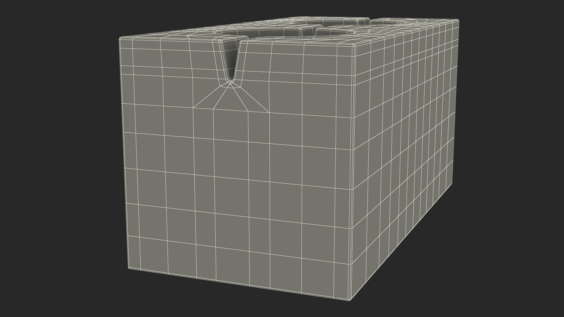 Expanded Clay Concrete Block 2 Channels 3D Model - TurboSquid 2348813