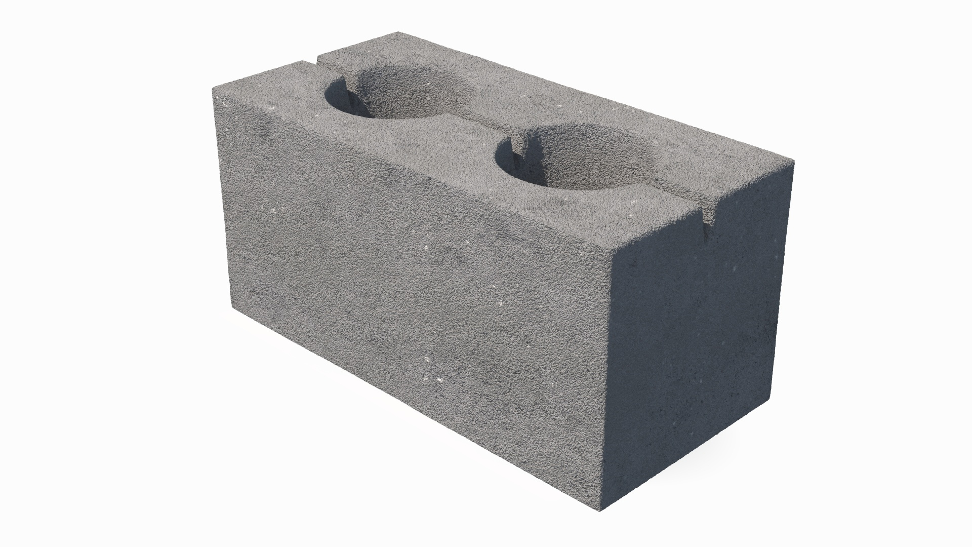 Expanded Clay Concrete Block 2 Channels 3D Model - TurboSquid 2348813