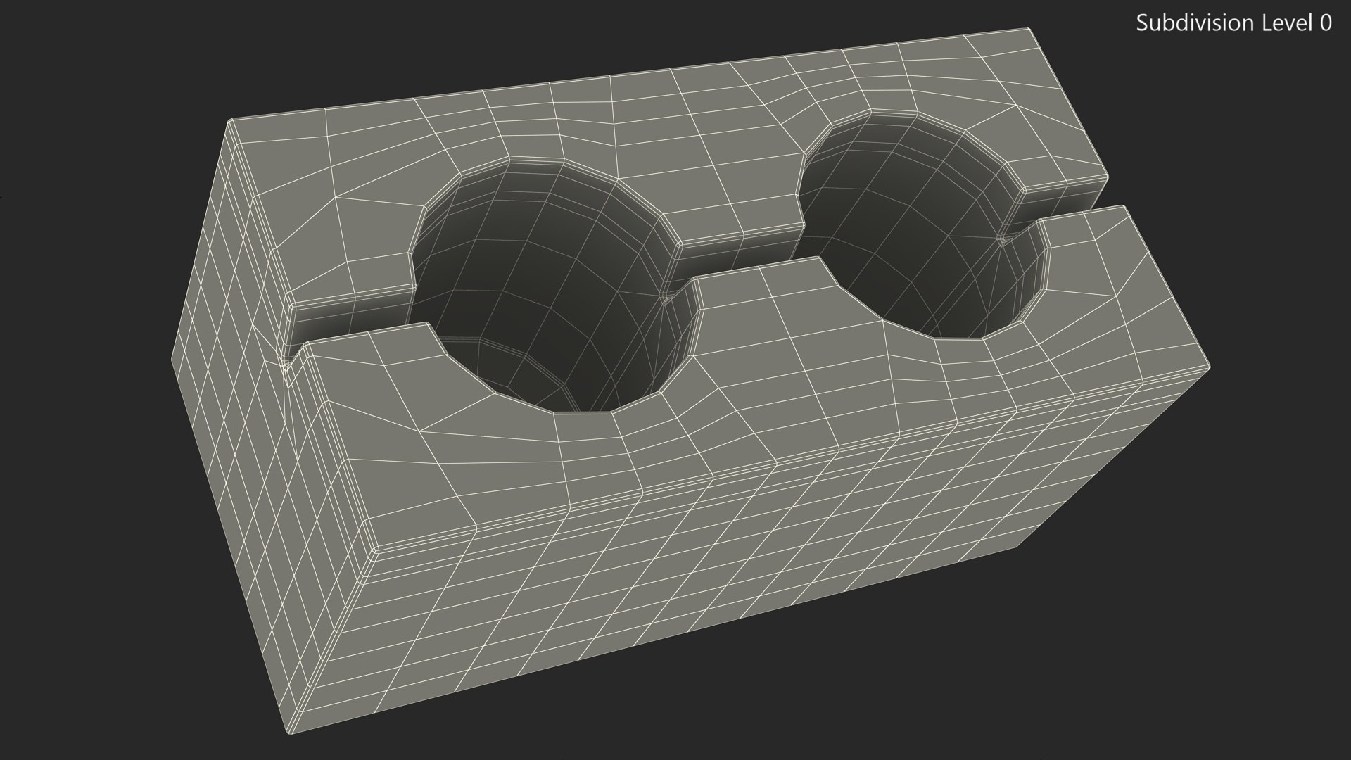 Expanded Clay Concrete Block 2 Channels 3D Model - TurboSquid 2348813