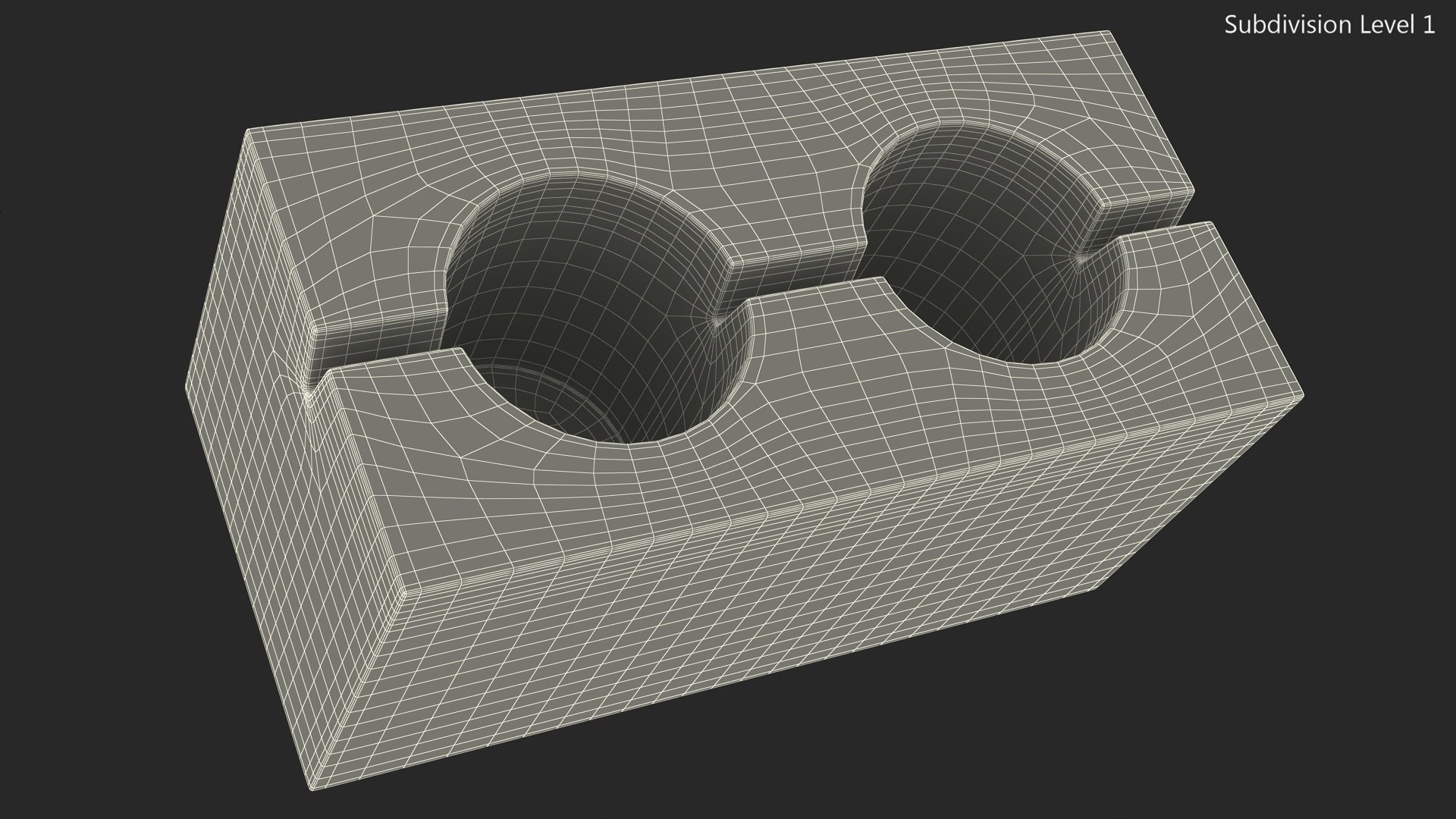 Expanded Clay Concrete Block 2 Channels 3D Model - TurboSquid 2348813