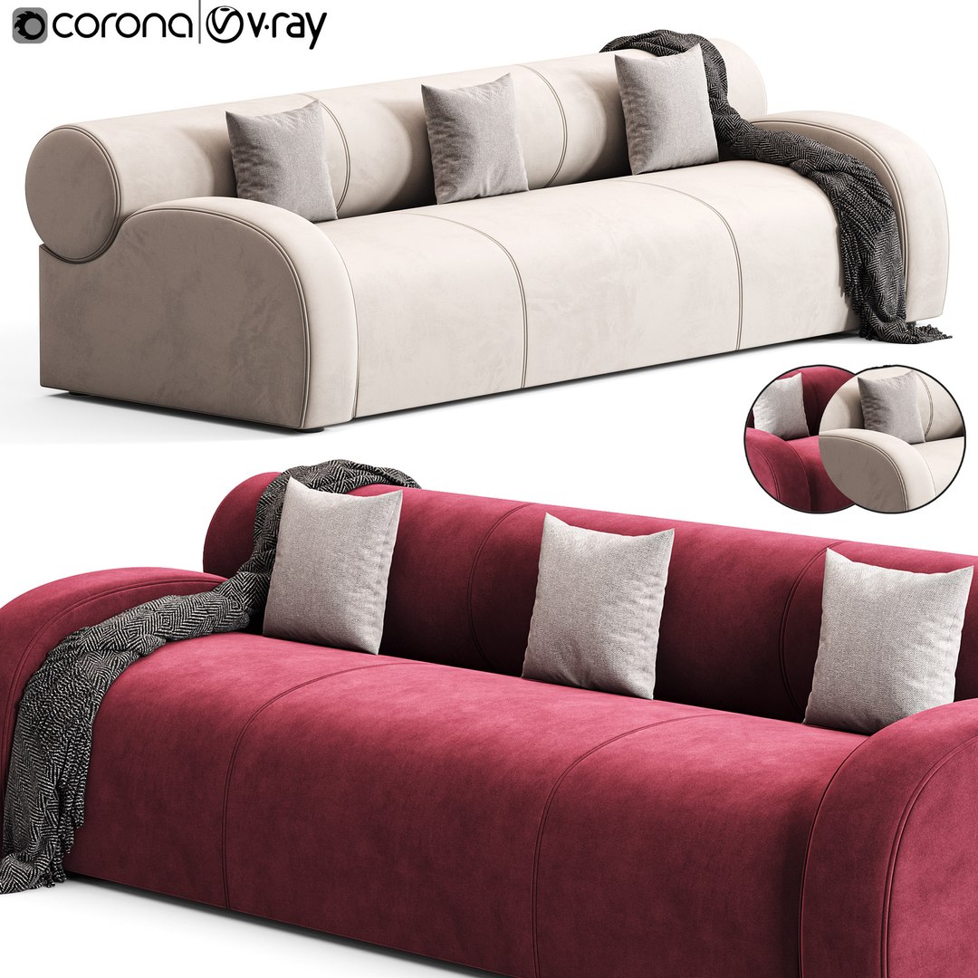 Meridiani Oscar Sofa 3D Model - TurboSquid 2320635