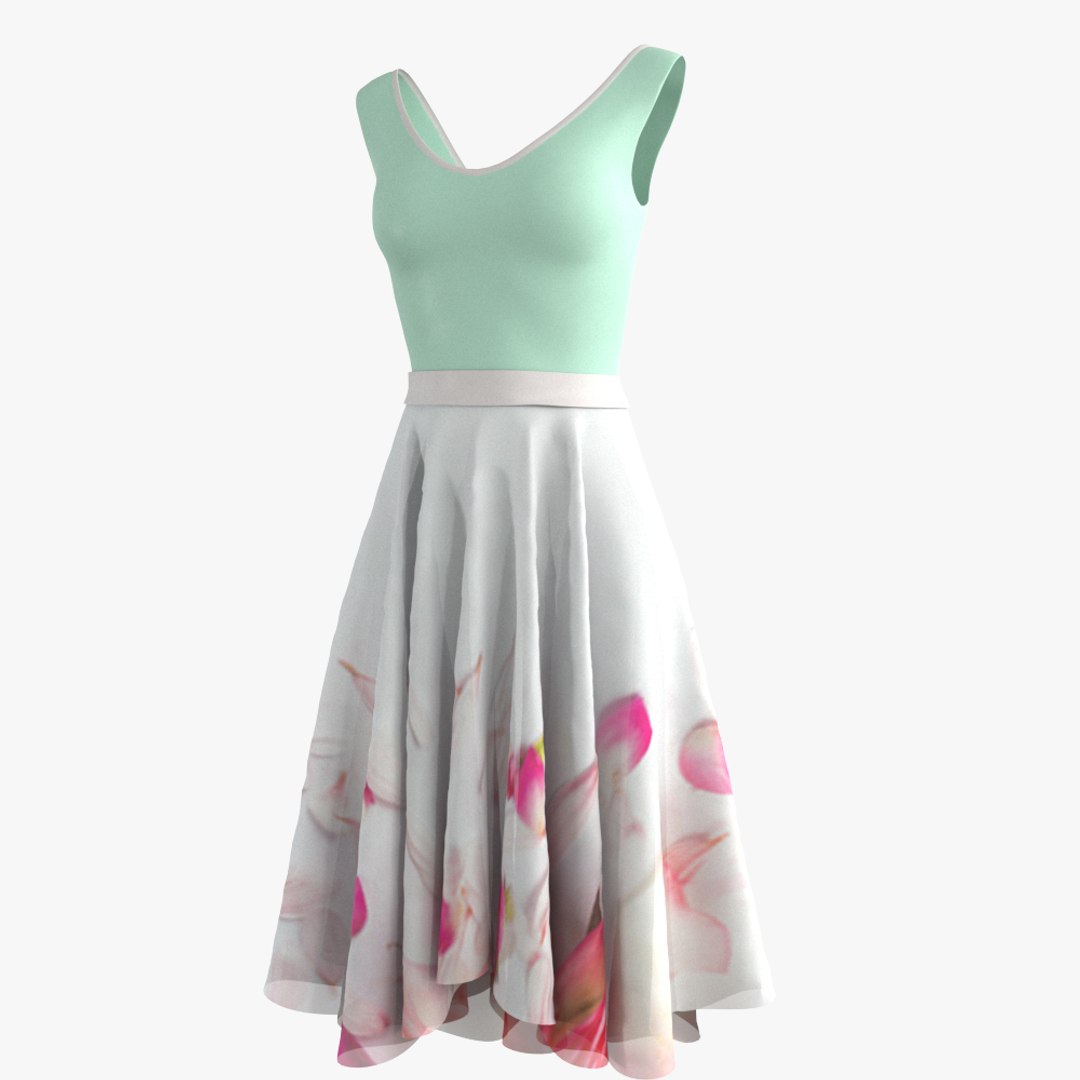 3D Woman Dress - TurboSquid 1324495