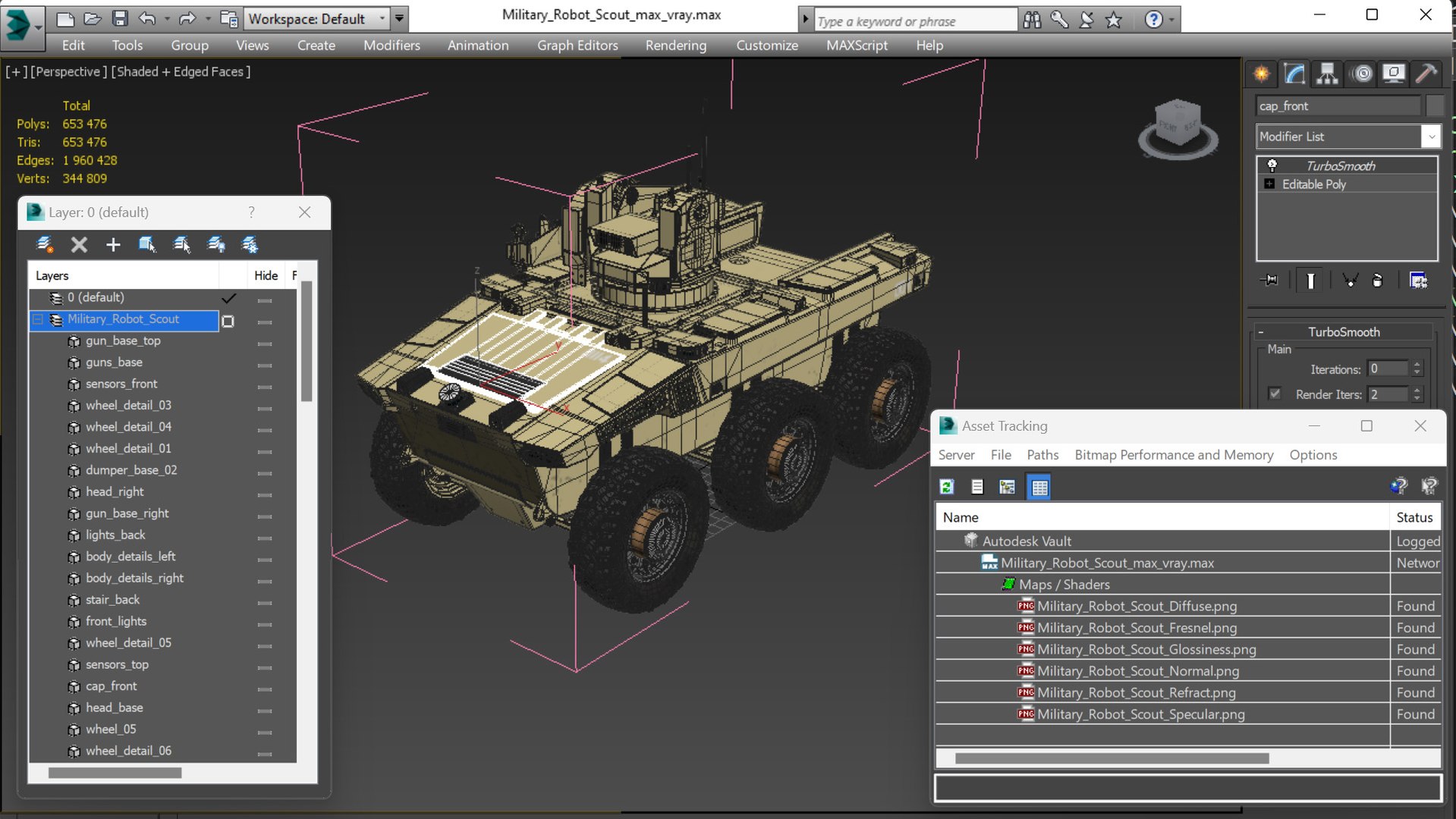 Military Robot Scout 3D model - TurboSquid 2093414