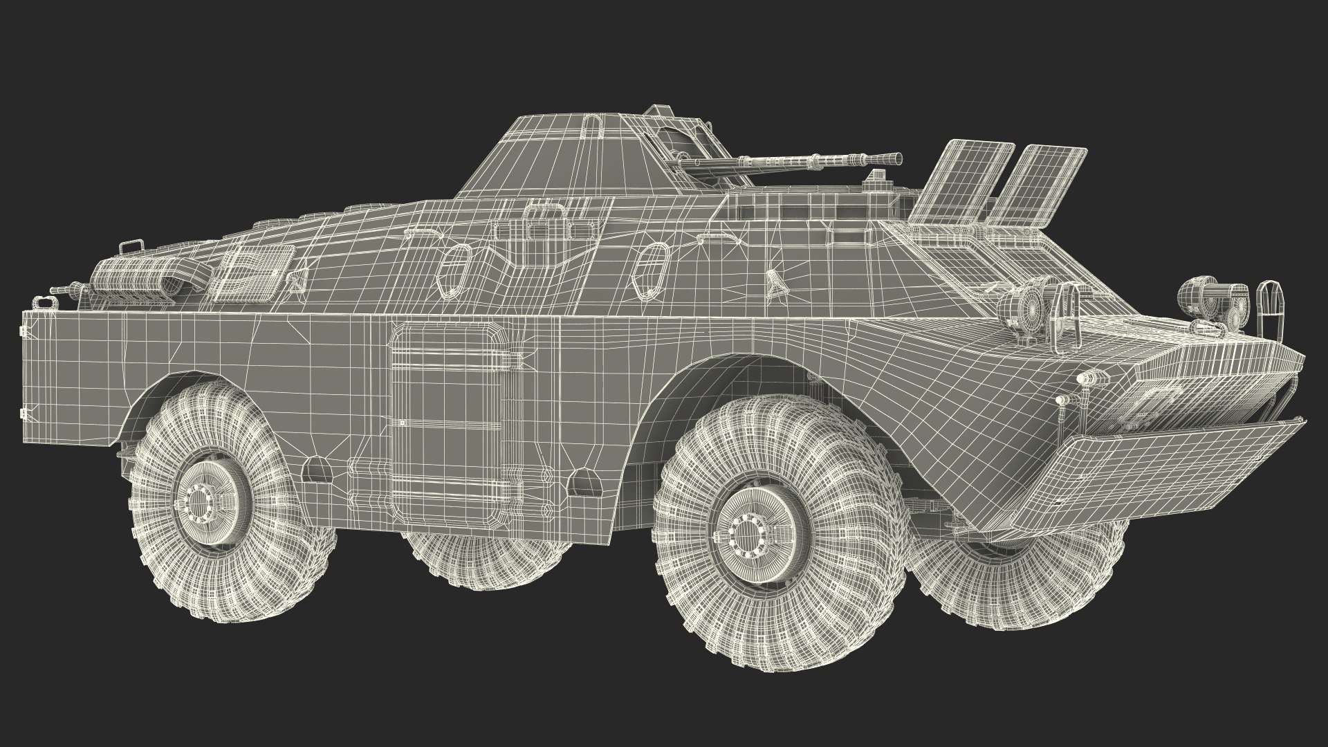 3D BRDM 2 Amphibious Vehicle Rigged Model - TurboSquid 2059376
