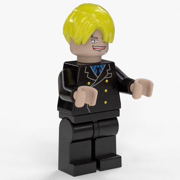 modelo 3d Lego Minifigure Sanji - TurboSquid 2100286