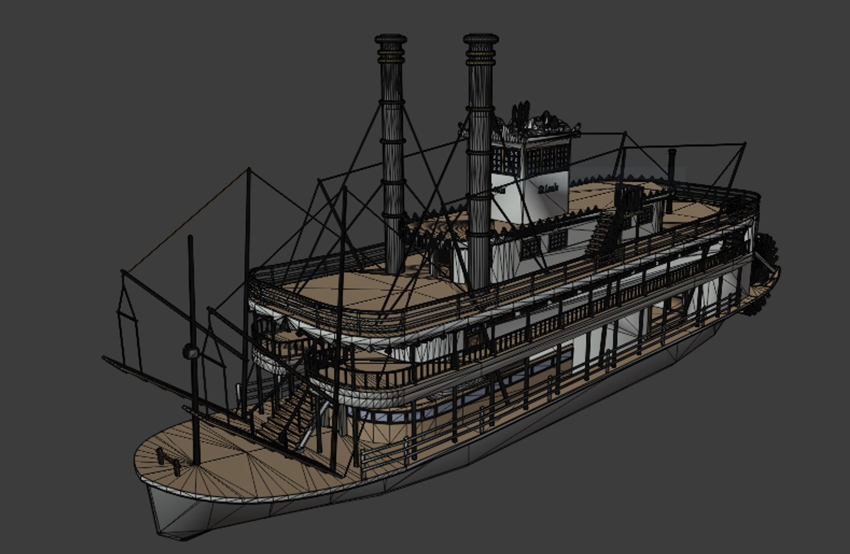 3D Model Steamboat - TurboSquid 1719080