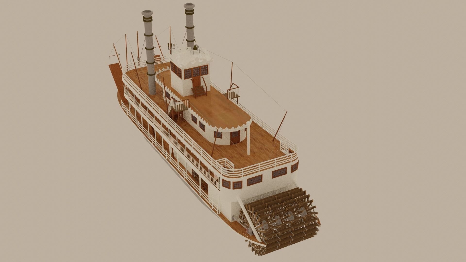 3D Model Steamboat - TurboSquid 1719080