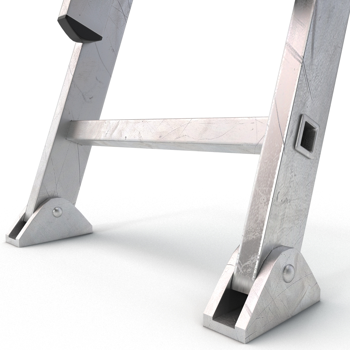 aluminum extension ladder 3d model