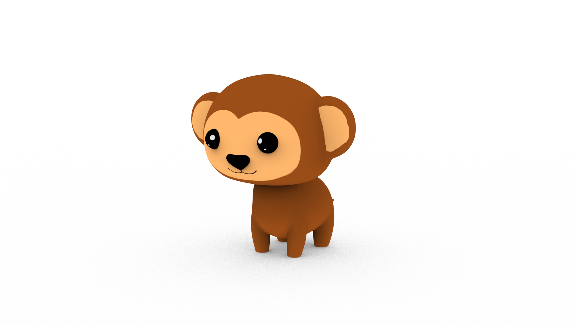 Cartoon Monkey V001 Character 3D Model - TurboSquid 2098539